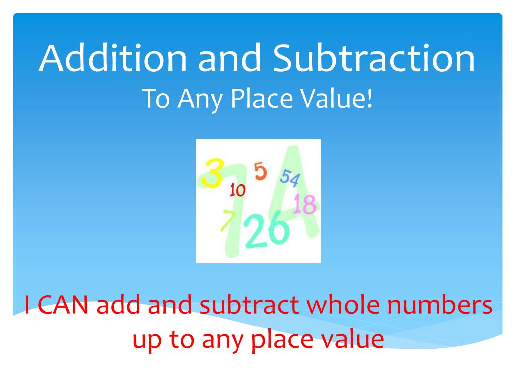 PPT - Addition and Subtraction PowerPoint Presentation, free download ...