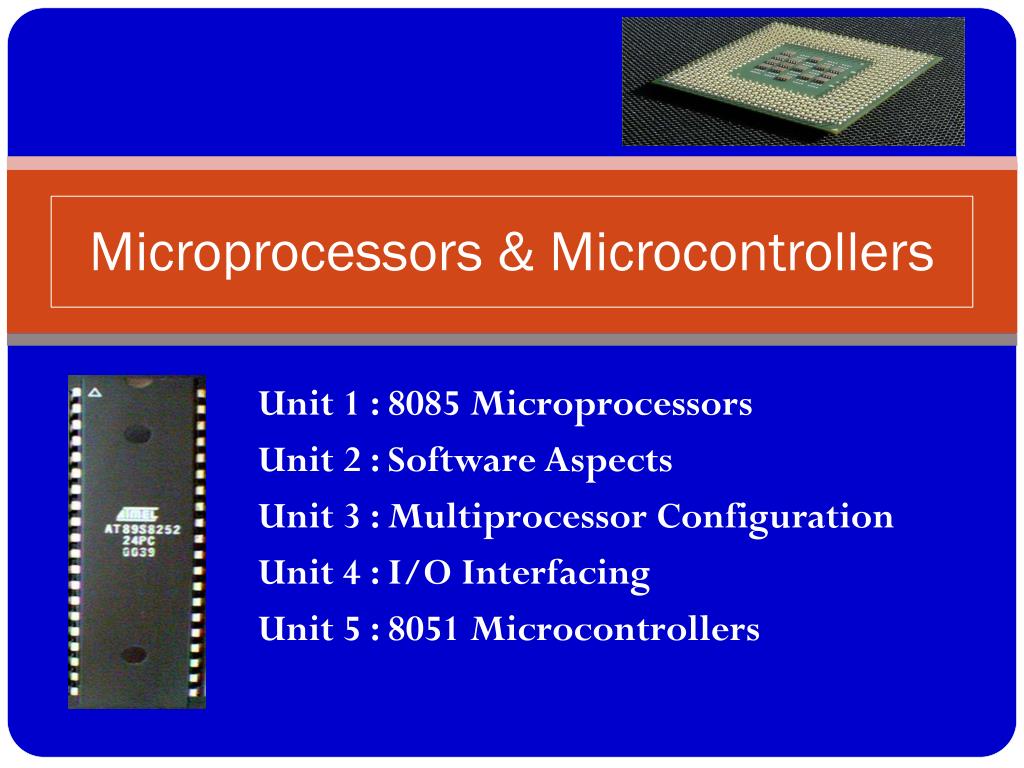 PPT - Microprocessors & Microcontrollers PowerPoint Presentation - ID:3251525