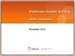 PPT - WebDewey Number Building Literature examples PowerPoint ...