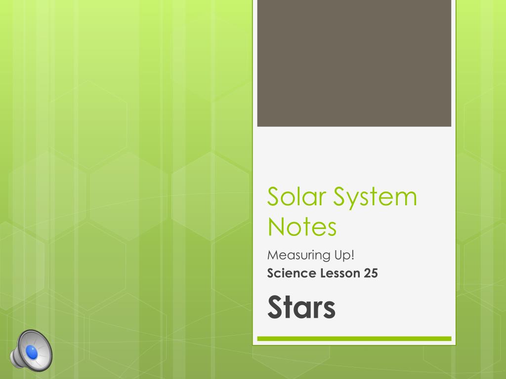 PPT - Exploring the Solar System: Measuring Up with Stars PowerPoint ...