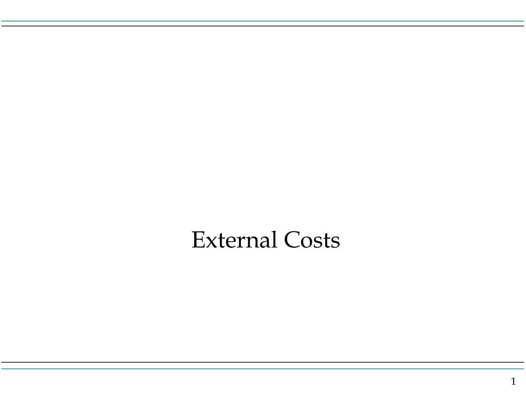 PPT - External Costs PowerPoint Presentation, free download - ID:3253147