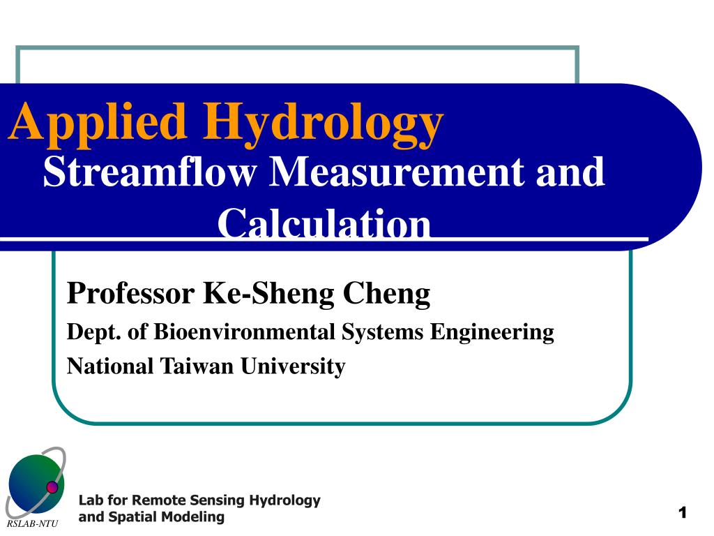 PPT - Streamflow Measurement and Calculation PowerPoint Presentation ...