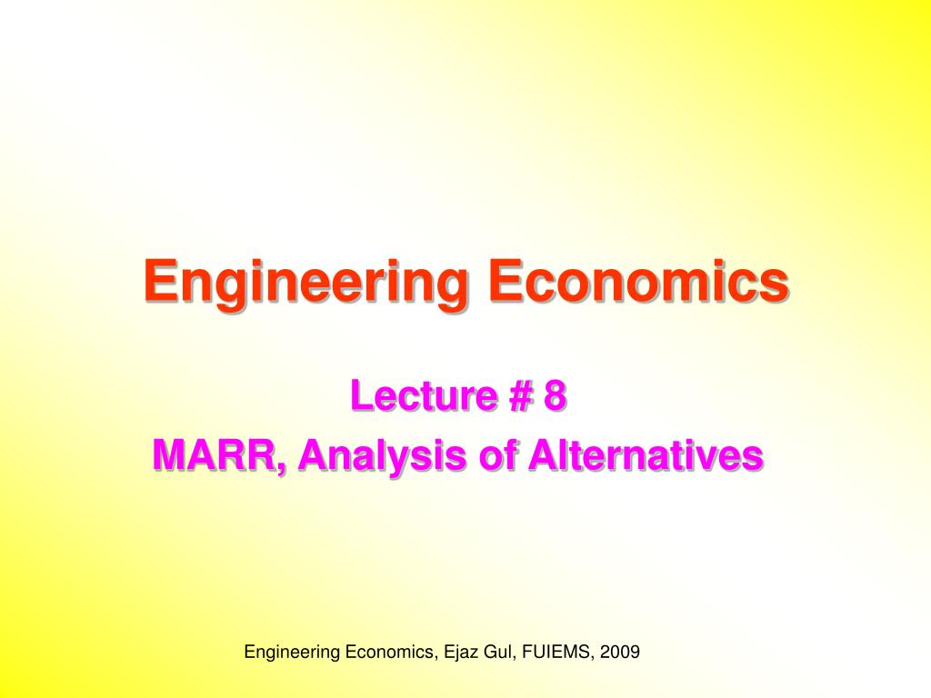 PPT - Engineering Economics PowerPoint Presentation, free download - ID ...