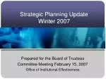 PPT - Strategic Planning Update PowerPoint Presentation, free download ...
