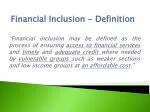 PPT - Financial Inclusion PowerPoint Presentation, free download - ID ...