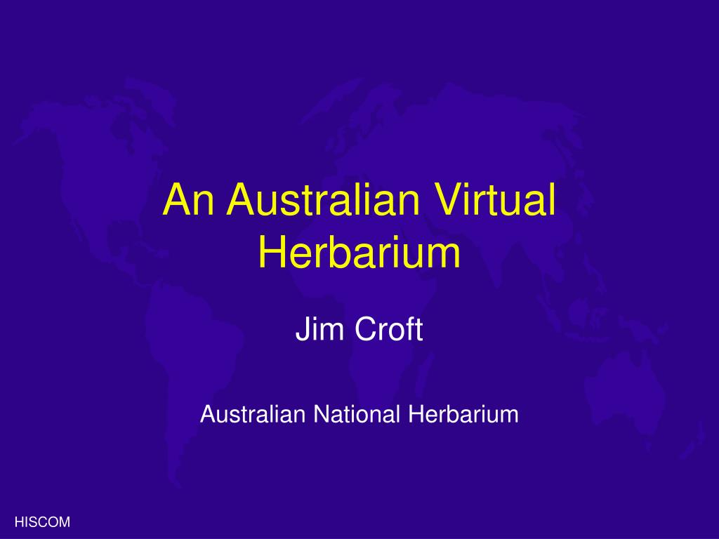 PPT - An Australian Virtual Herbarium PowerPoint Presentation, free ...