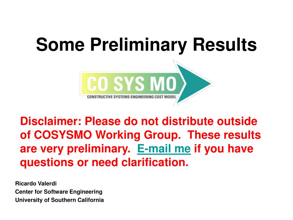 PPT - Some Preliminary Results PowerPoint Presentation, free download ...