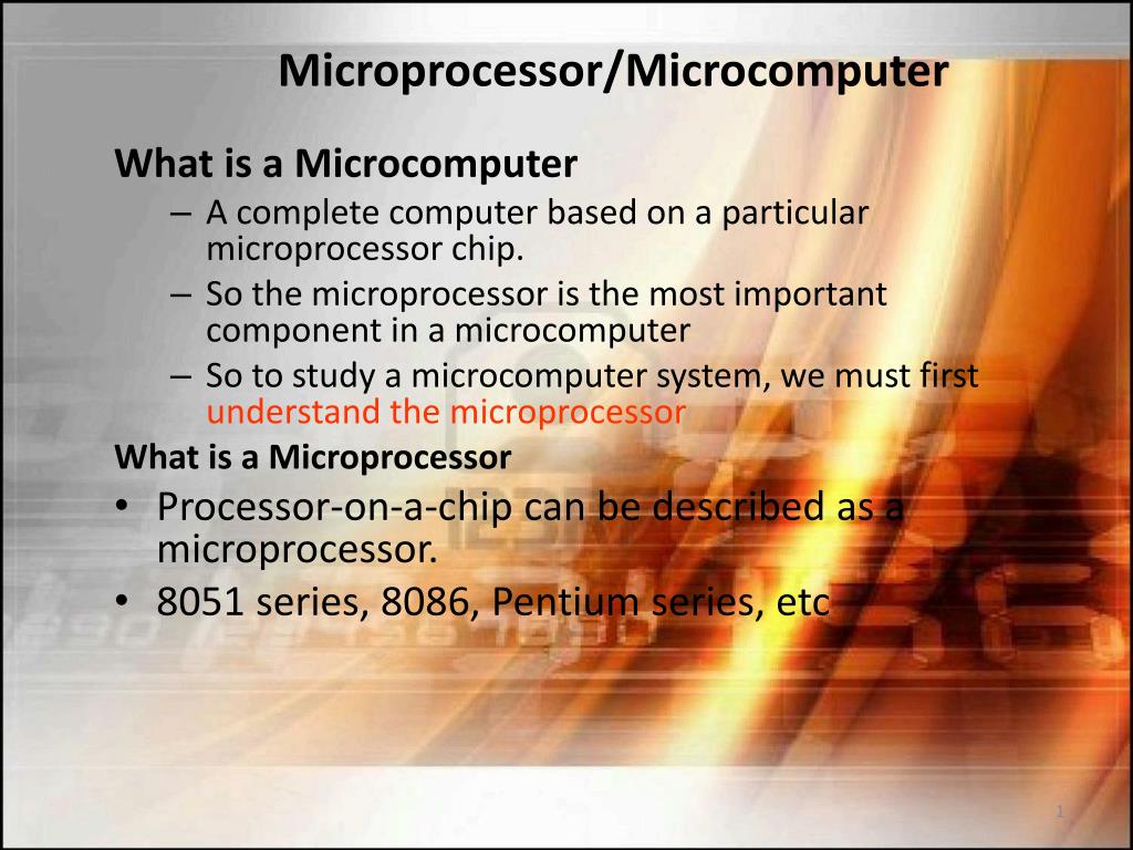 PPT - Microprocessor/Microcomputer PowerPoint Presentation, free ...