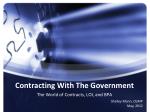 PPT - Basics of Government Contracting PowerPoint Presentation, free download - ID:5564245