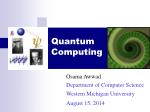 PPT - Quantum Computing with Superconducting Circuits PowerPoint Presentation - ID:1795077