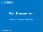 PPT - Pain Management PowerPoint Presentation, free download - ID:161581