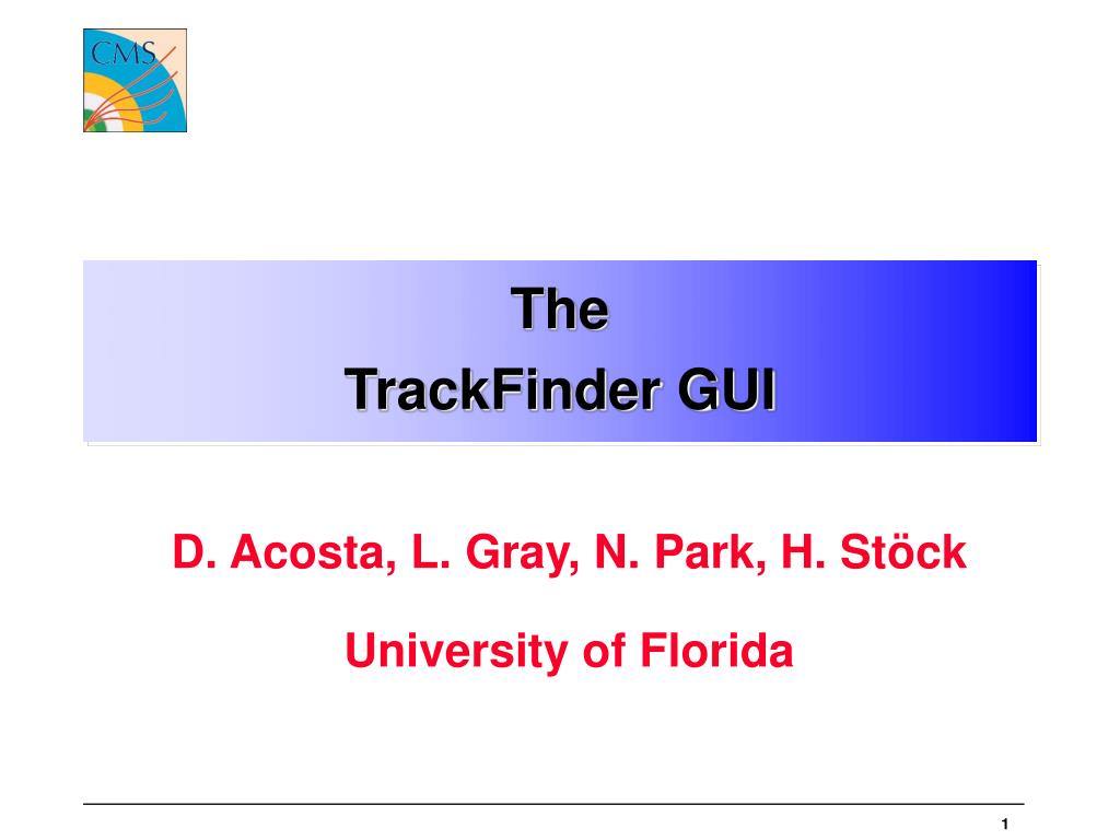 PPT - The TrackFinder GUI PowerPoint Presentation, free download - ID ...