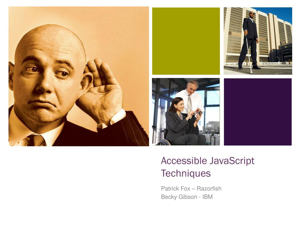PPT - Accessible JavaScript Techniques PowerPoint Presentation, free ...