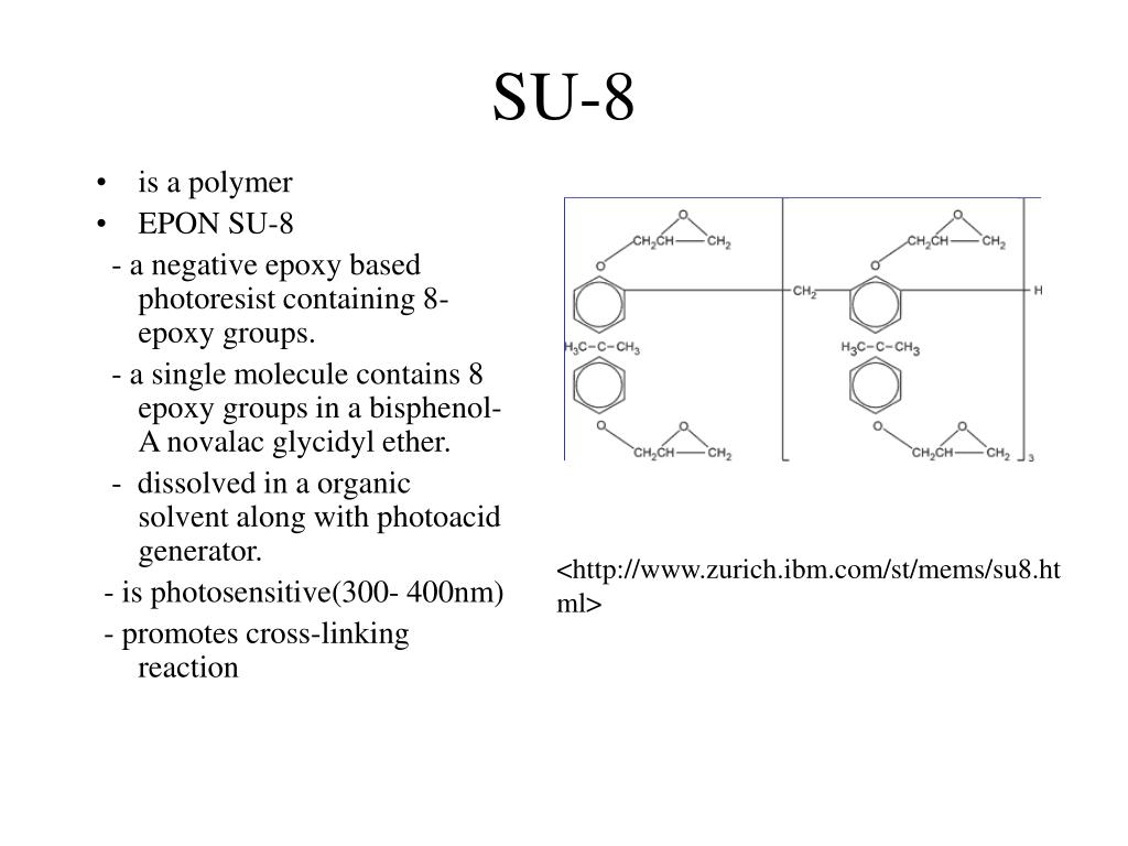 PPT - SU-8 PowerPoint Presentation, free download - ID:3270124
