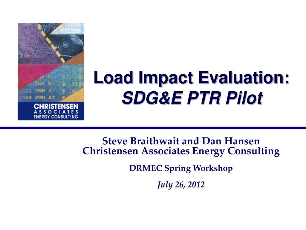 PPT - Load Impact Evaluation: SDG&E PTR Pilot PowerPoint Presentation ...