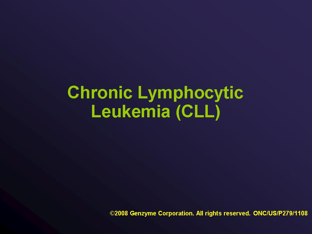 PPT - Chronic Lymphocytic Leukemia (CLL) PowerPoint Presentation, free ...