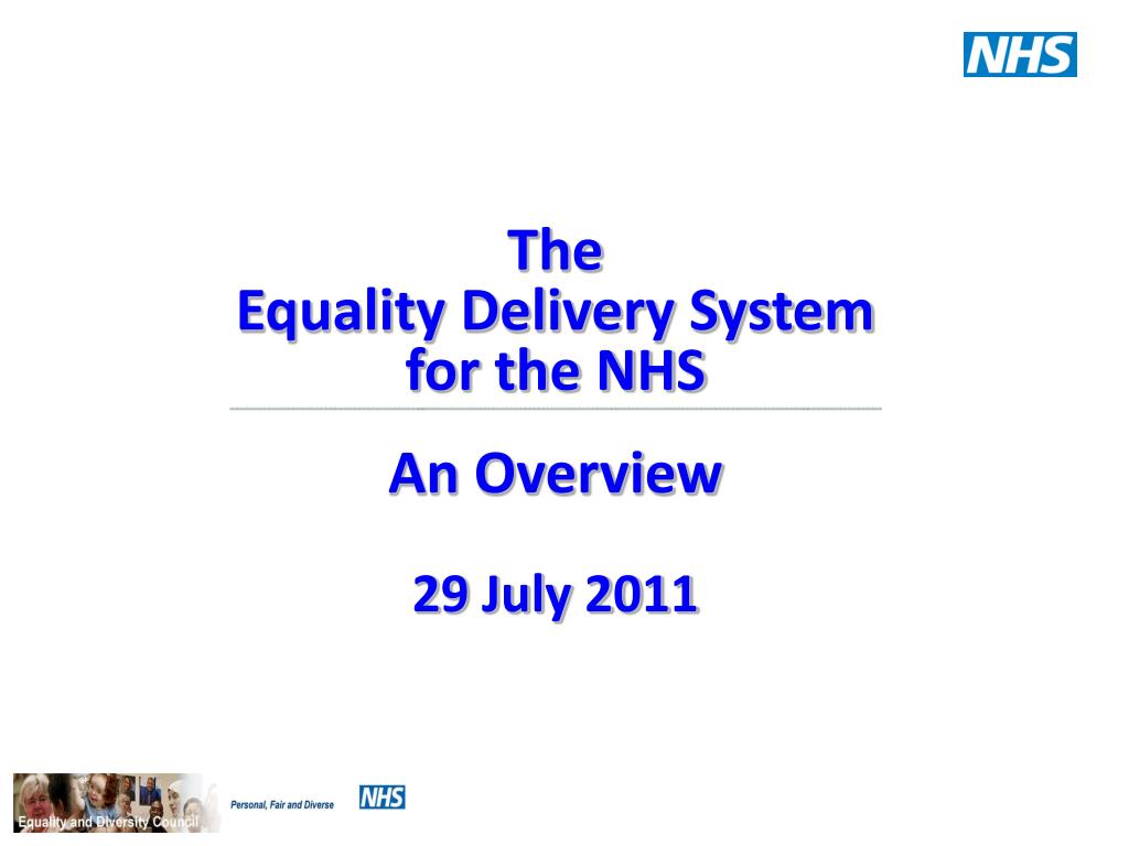 PPT - The Equality Delivery System for the NHS PowerPoint Presentation ...