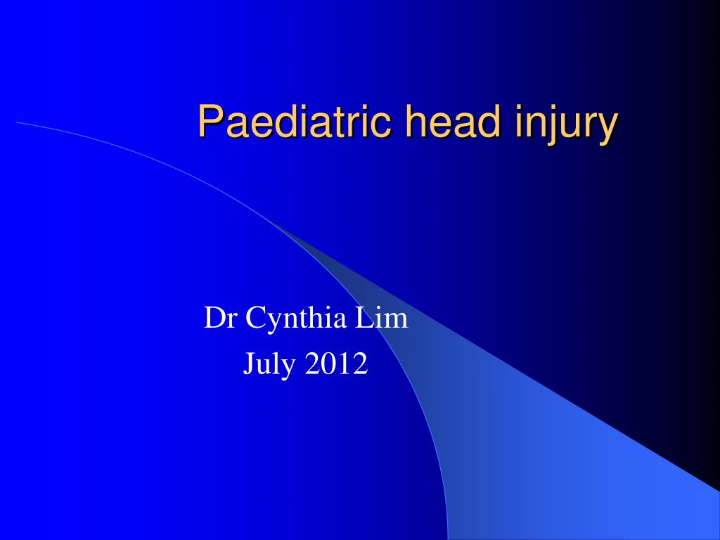 PPT - Paediatric head injury PowerPoint Presentation, free download ...