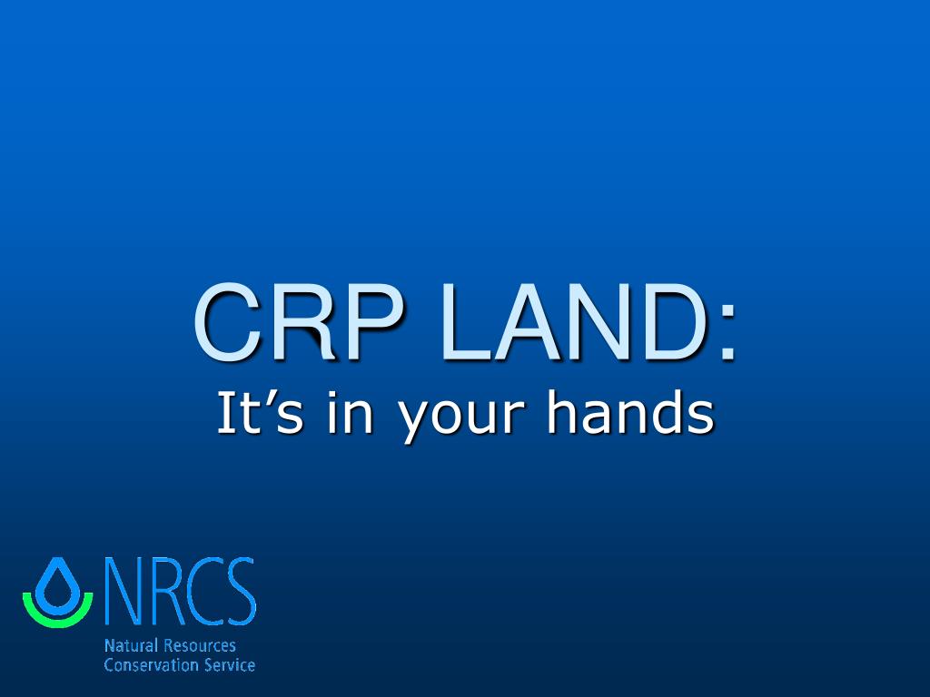 PPT - CRP LAND: PowerPoint Presentation, free download - ID:3282608