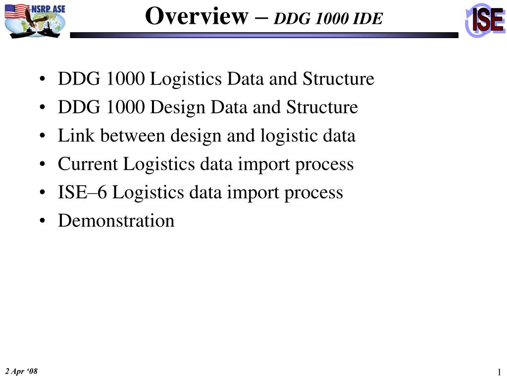 PPT - Overview – DDG 1000 IDE PowerPoint Presentation, free download ...