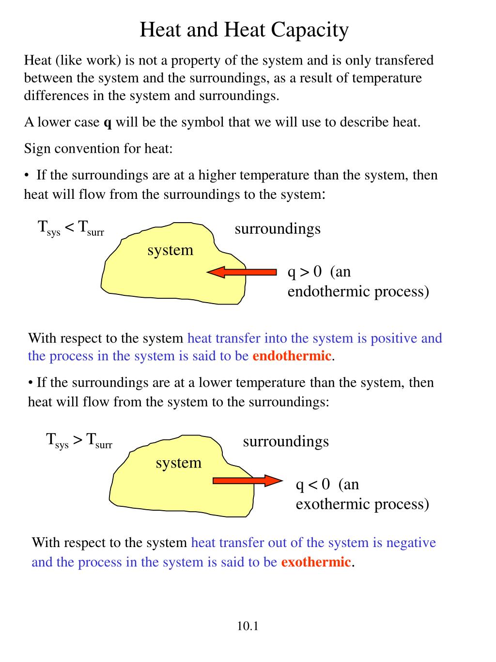 PPT - Heat and Heat Capacity PowerPoint Presentation, free download ...