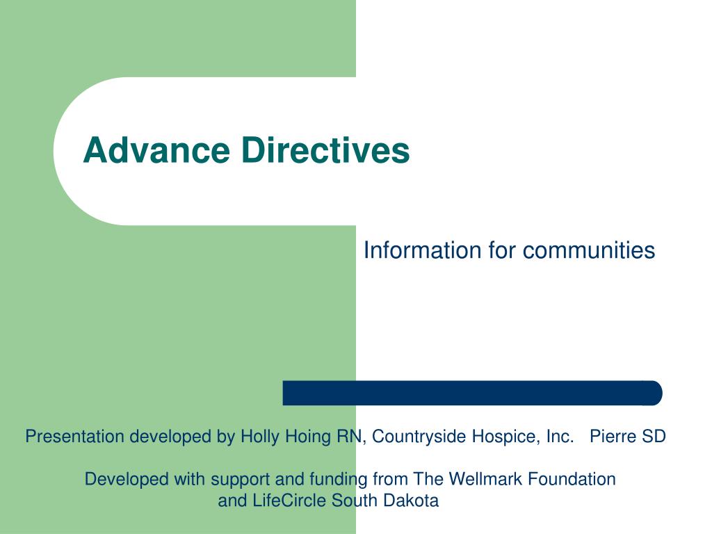 PPT - Advance Directives PowerPoint Presentation, free download - ID ...