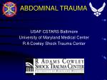 PPT - Abdominal Trauma PowerPoint Presentation, free download - ID:4981459