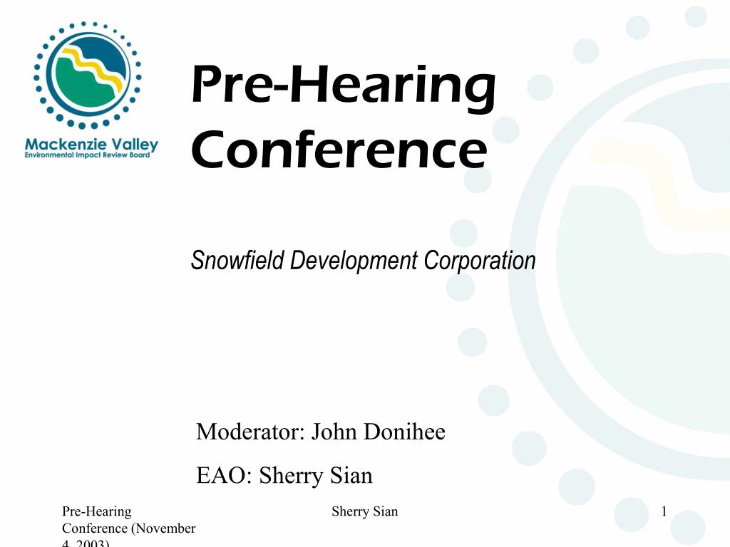 PPT - Pre-Hearing Conference PowerPoint Presentation, free download ...