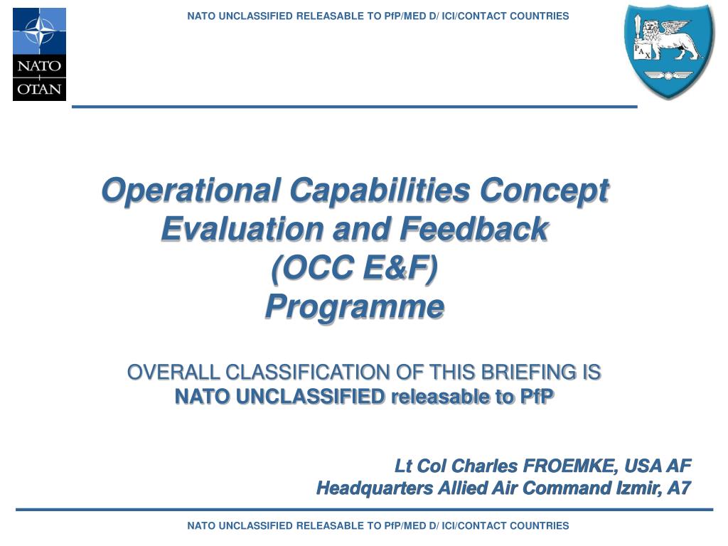 PPT - Operational Capabilities Concept Evaluation and Feedback (OCC E&F ...