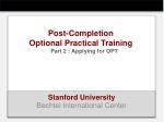 PPT - Optional Practical Training (OPT) PowerPoint Presentation, free ...