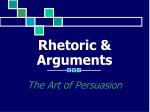PPT - Analyzing the Rhetoric of Visual Arguments PowerPoint ...