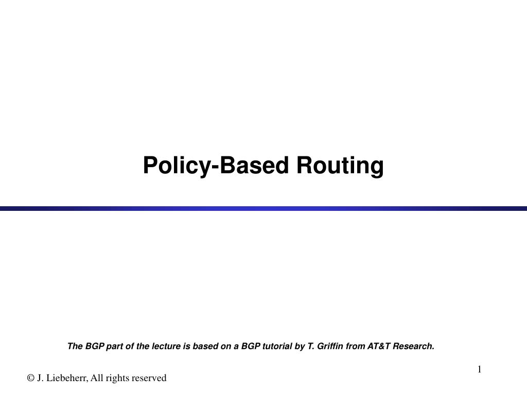 PPT - Policy-Based Routing PowerPoint Presentation, free download - ID ...