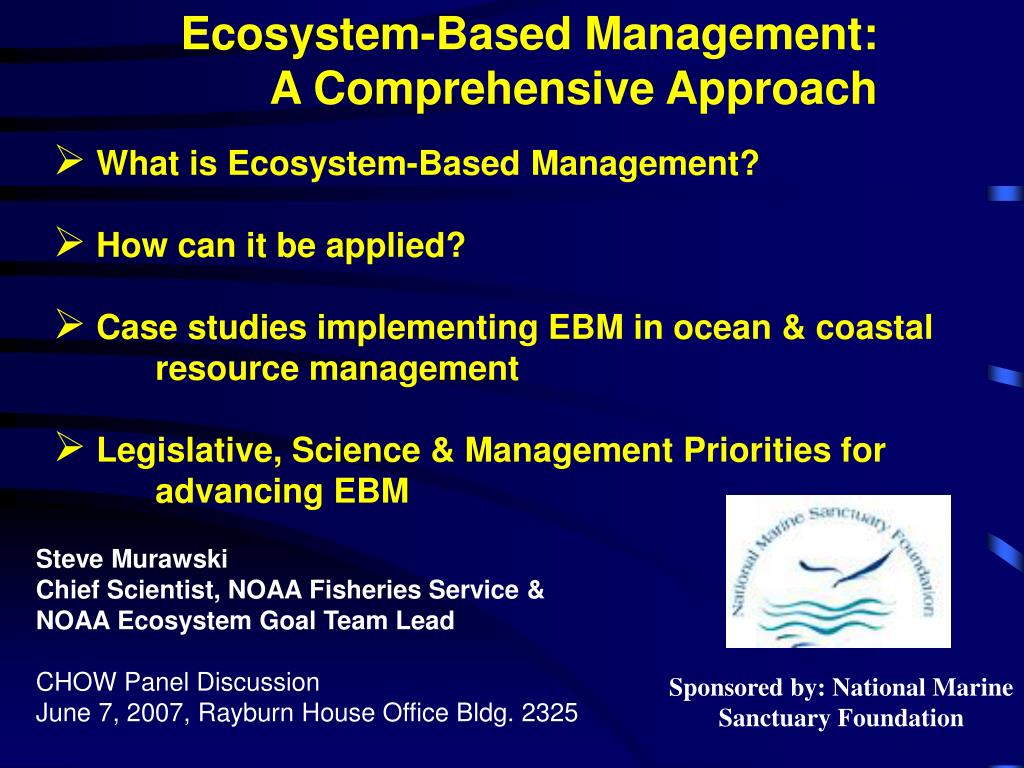 PPT - Ecosystem-Based Management: A Comprehensive Approach PowerPoint ...