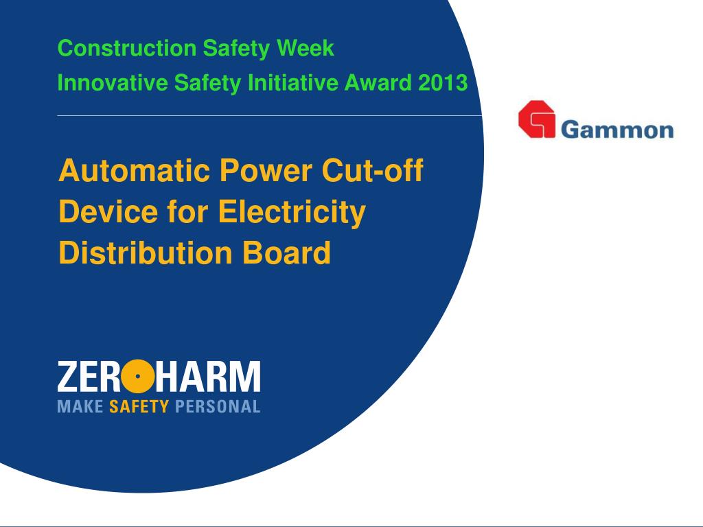 PPT - Automatic Power Cut-off Device for Electricity Distribution Board ...