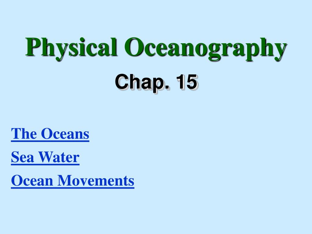 PPT - Physical Oceanography PowerPoint Presentation, free download - ID ...