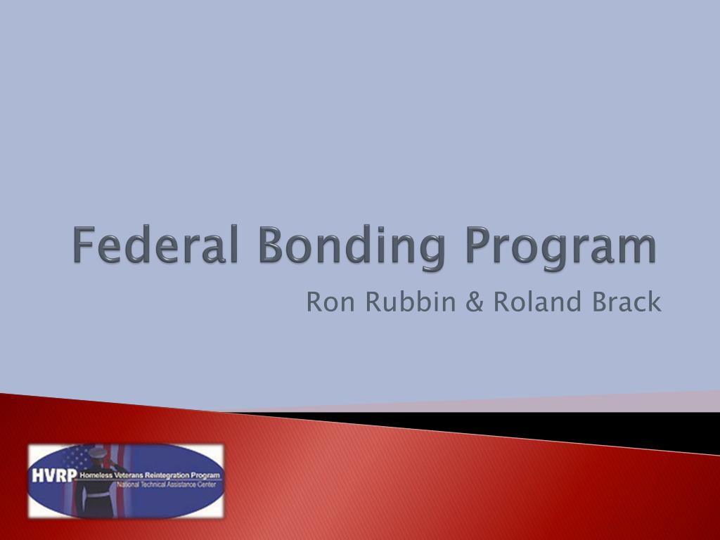 PPT - Federal Bonding Program PowerPoint Presentation, free download ...