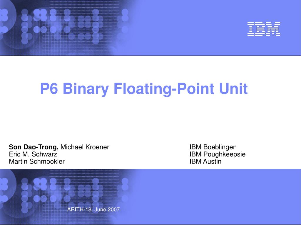 PPT - P6 Binary Floating-Point Unit PowerPoint Presentation, free ...