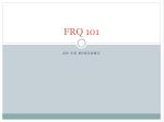 PPT - How to write a FRQ (Free Response Question) PowerPoint ...