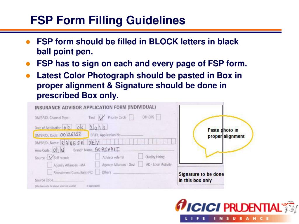 PPT - FSP Form Filling Guidelines PowerPoint Presentation, free ...
