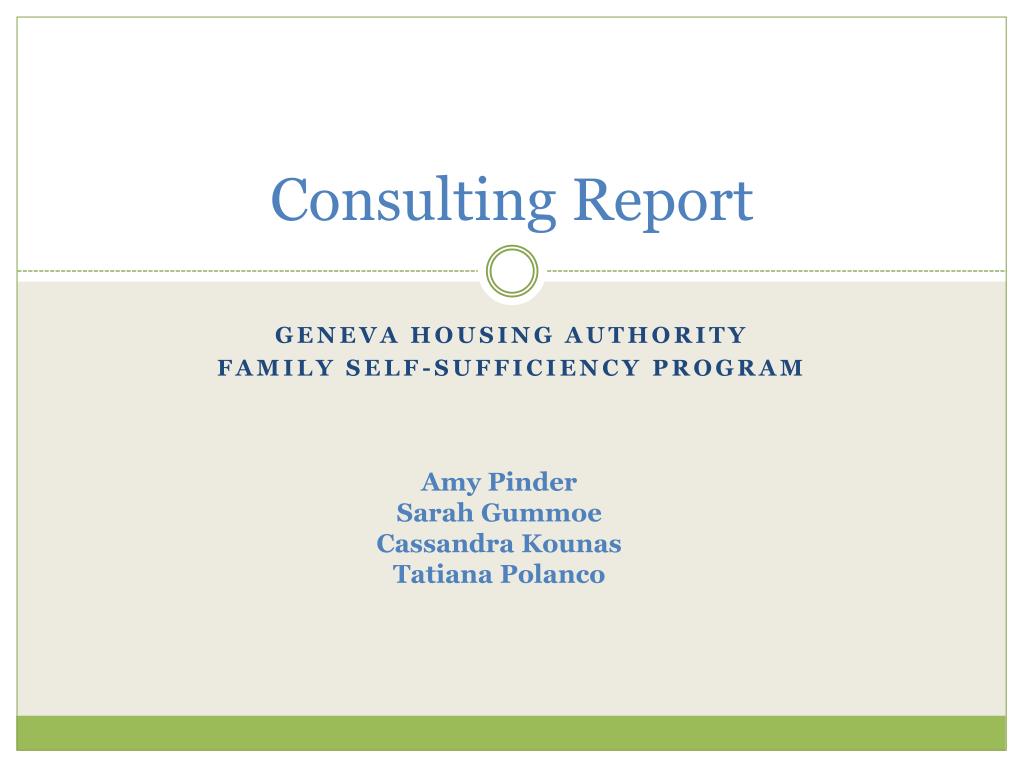 PPT - Consulting Report PowerPoint Presentation, free download - ID:3301284