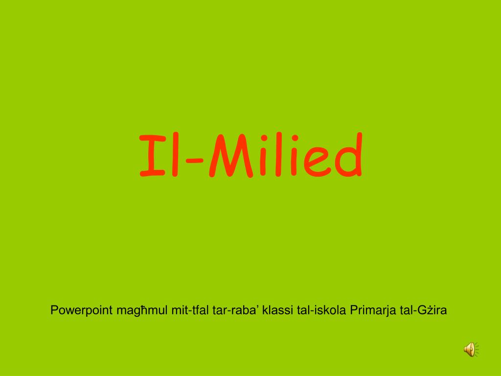 PPT - Il-Milied PowerPoint Presentation, free download - ID:3302142
