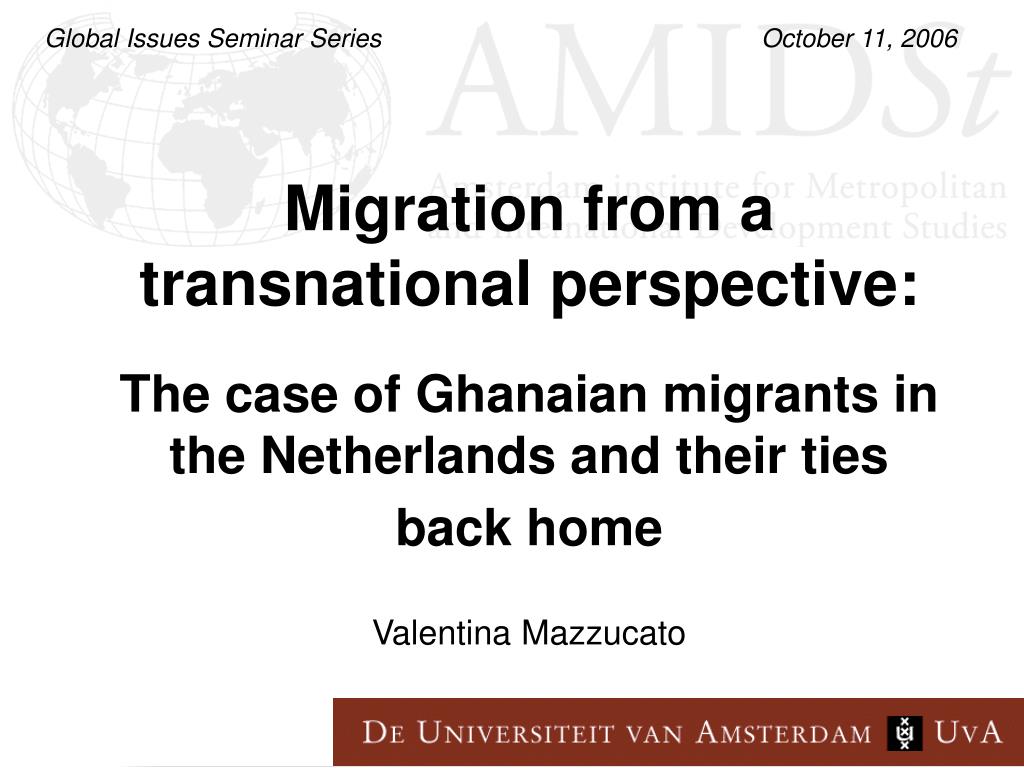 PPT - Migration from a transnational perspective: PowerPoint ...