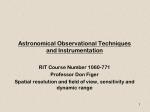 PPT - Astronomical Observational Techniques and Instrumentation ...