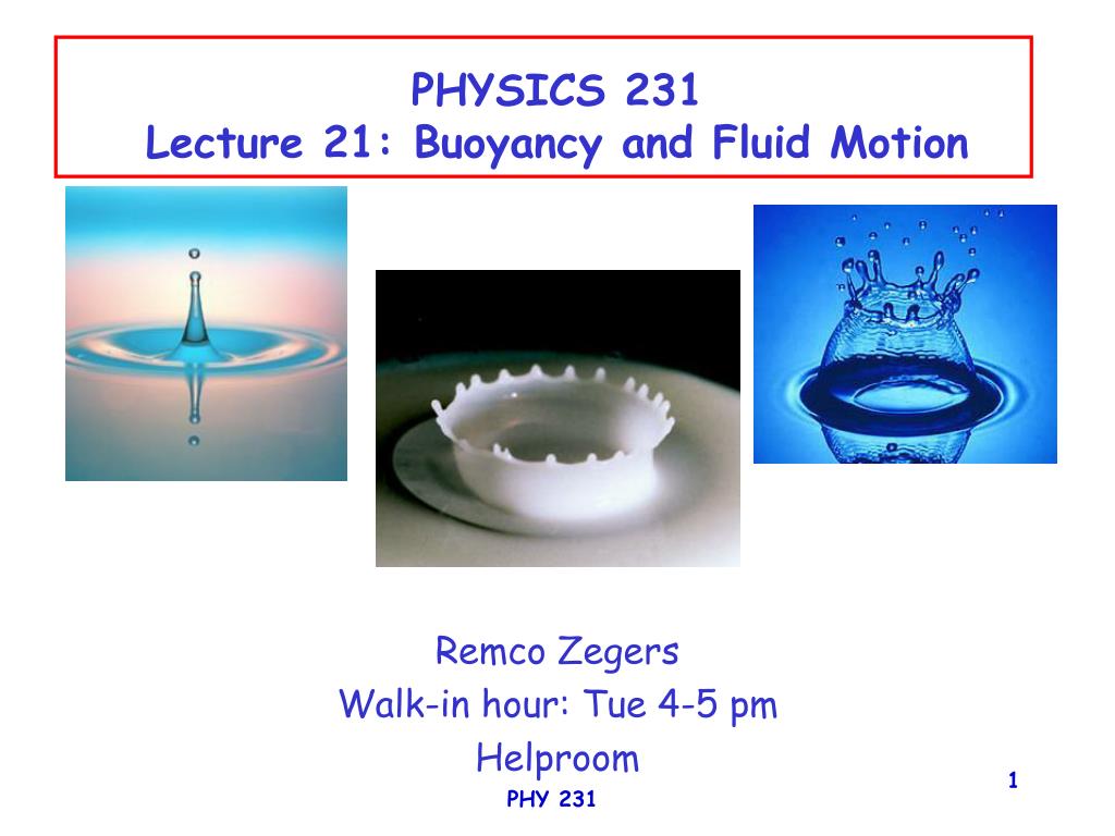 PPT - Buoyancy and Fluid Motion: Understanding Pascal's Principle and ...