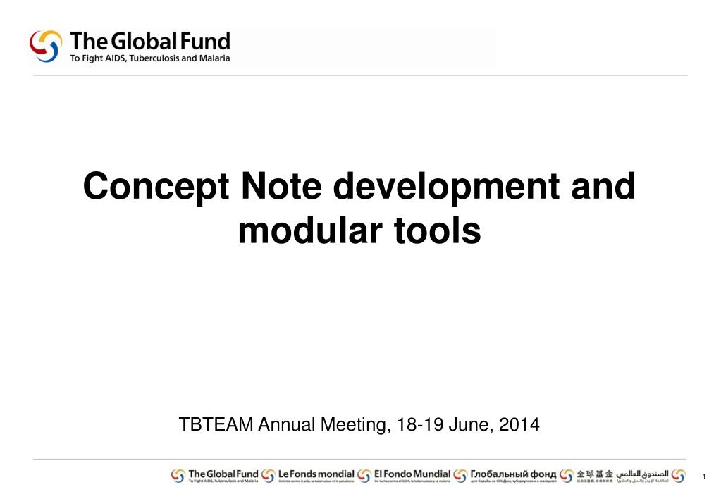 PPT - Concept Note development and modular tools PowerPoint ...