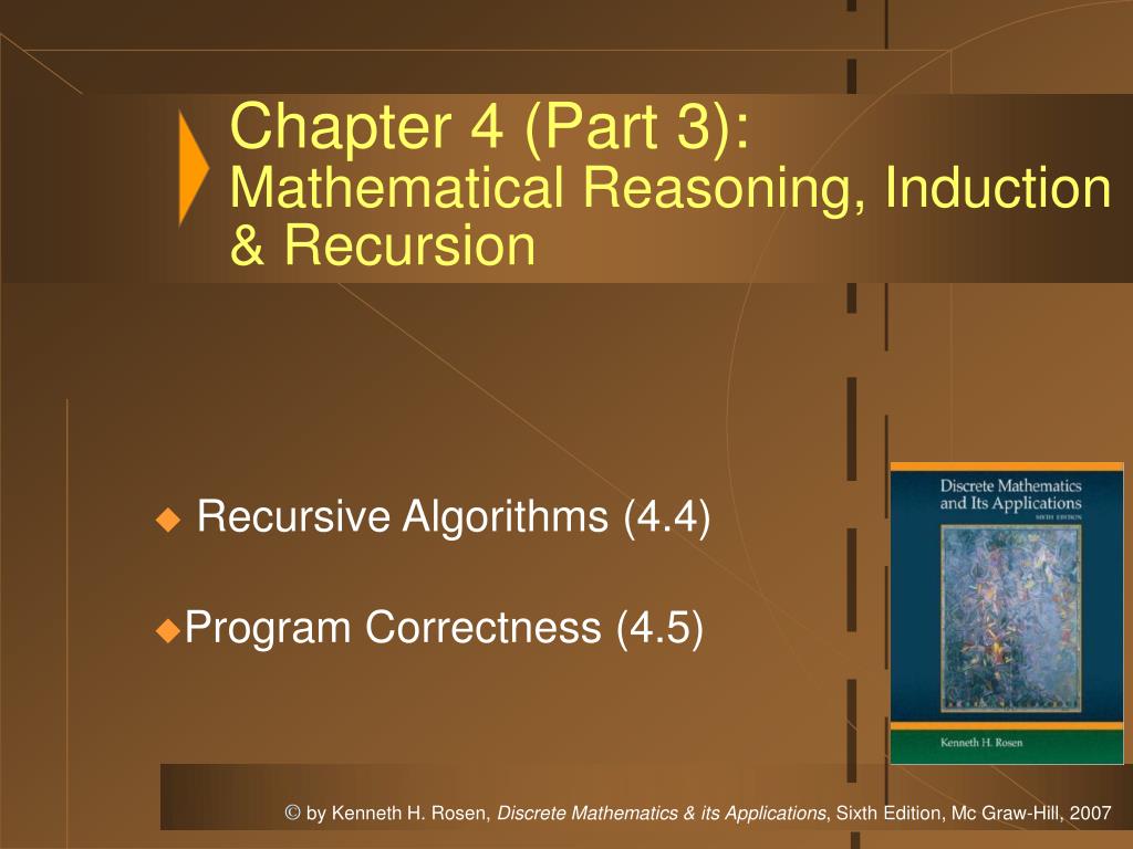 Ppt Chapter 4 Part 3 Mathematical Reasoning Induction And Recursion