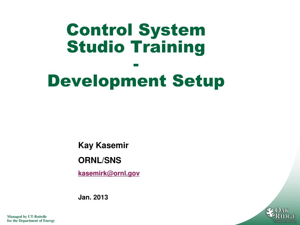 PPT - Control System Studio Training - Development Setup PowerPoint ...