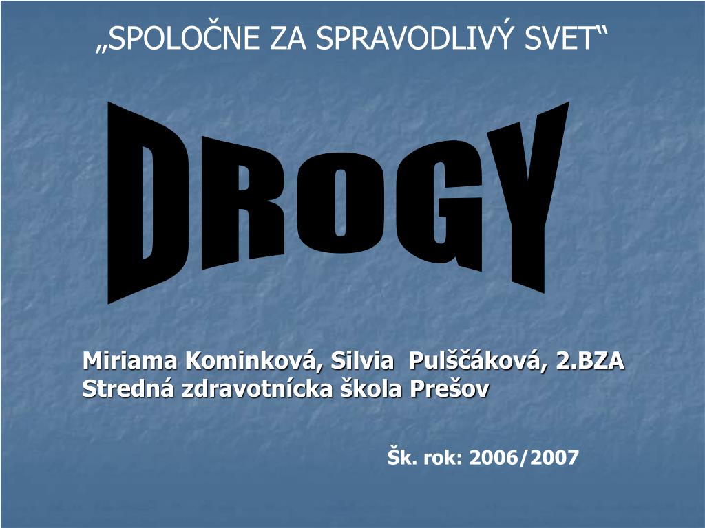 PPT - DROGY PowerPoint Presentation, free download - ID:3304413