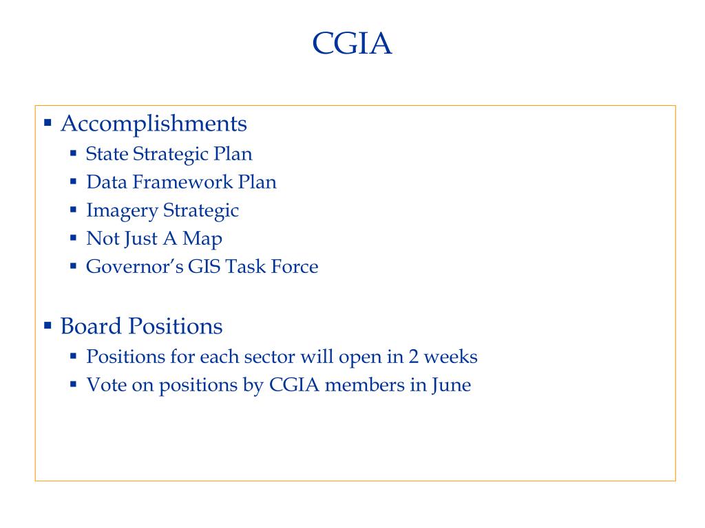 PPT - CGIA PowerPoint Presentation, free download - ID:3304951
