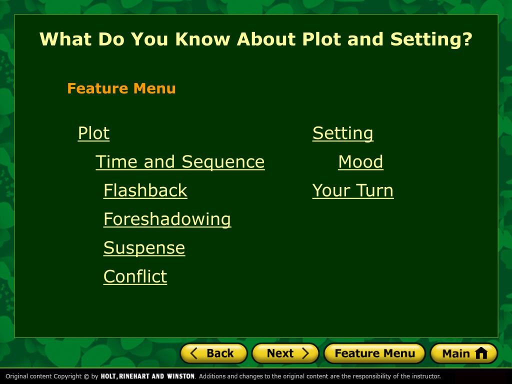 PPT - What Do You Know About Plot and Setting? PowerPoint Presentation ...